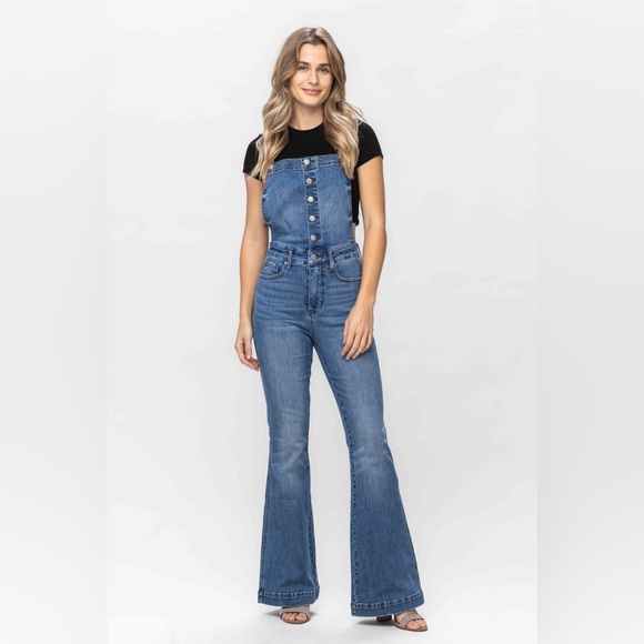 Judy Blue | Jeans | Judy Blue Tummy Control Overalls Size Inclusive ...